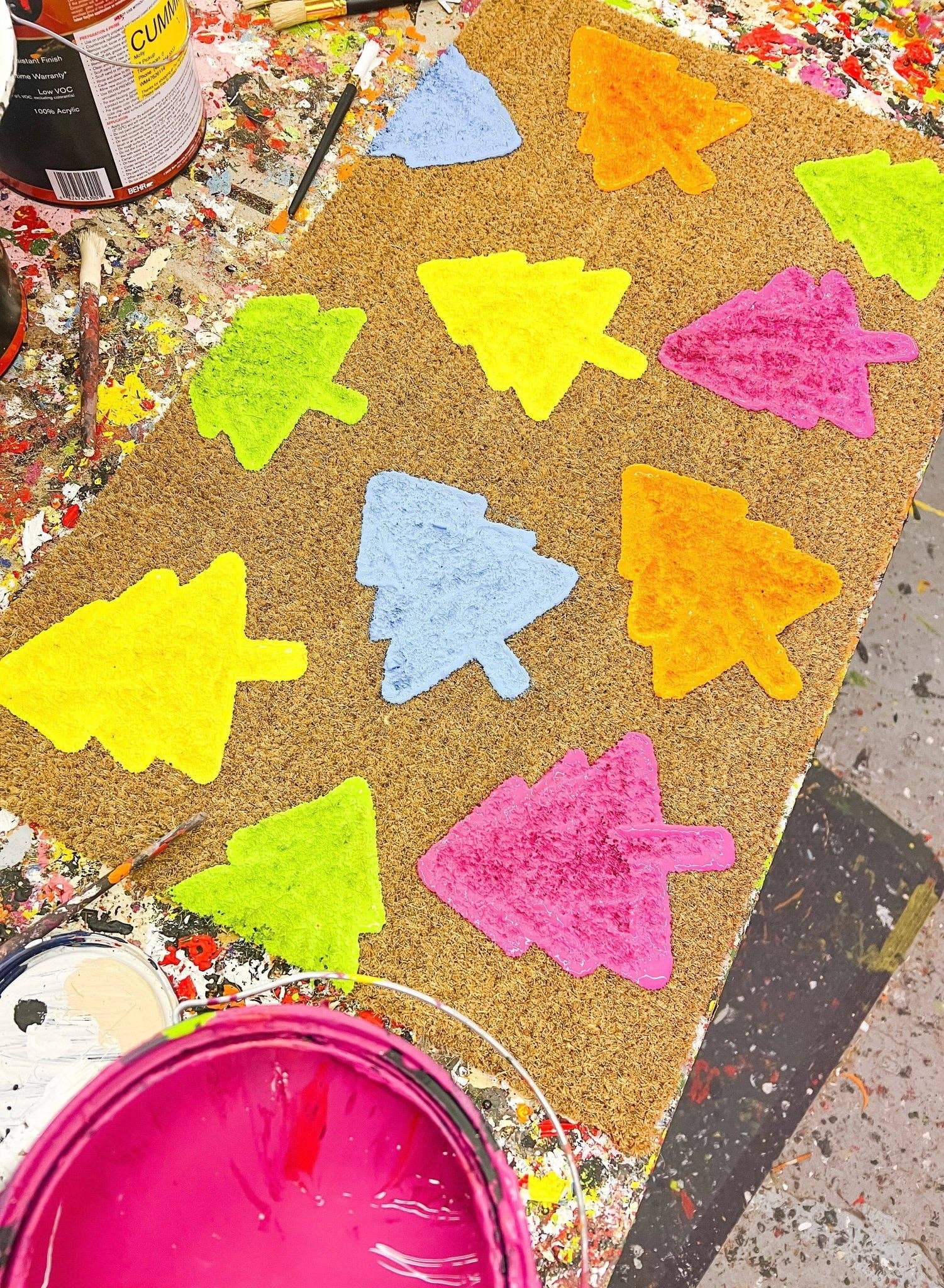 Bright Trees Doormat – The Color Collab